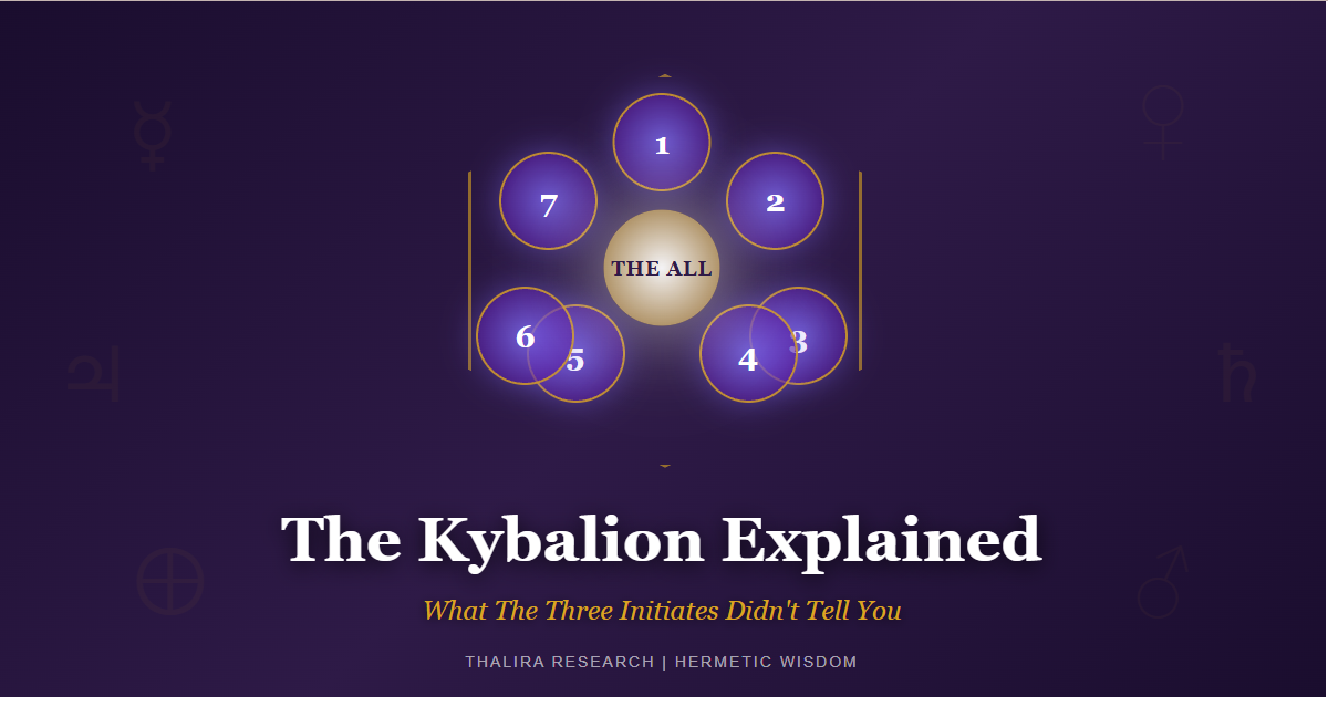 The Kybalion Explained: 7 Hermetic Principles Complete Guide – Thalira
